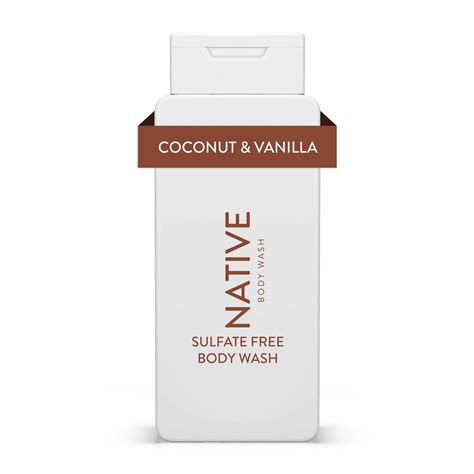 Natural Coconut And Vanilla Body Wash Sulfate And Paraben Free 18 Oz In
