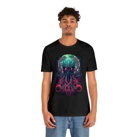 Cthulhu Mythos Inspired Illustration Tshirt Hp Lovecraft Shirt Old