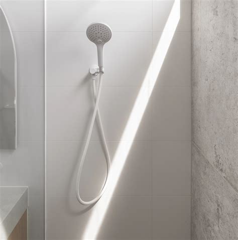 3 Function Round Hand Shower White Abi Interiors Uk