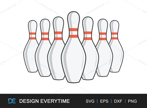 Bowling Clipart Svg Bowling Vector Gráfico Por Designeverytime