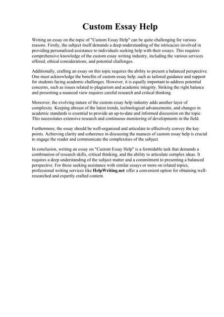 Scientific Essay Examples Pdf