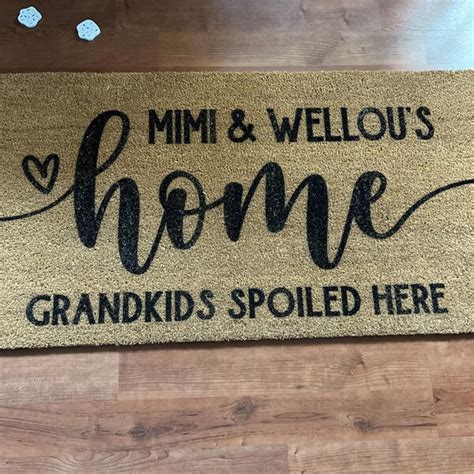 Happy Easter Doormat Easter Door Mat Spring Welcome Mat Easter Decor