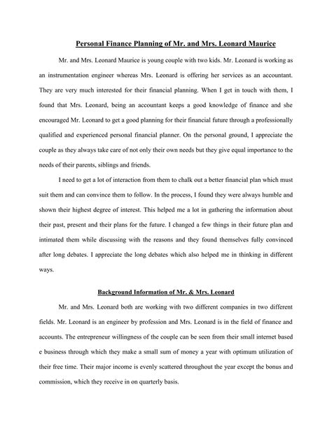 Personal Finance Assignment Help Pdf Free Download