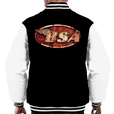 Bsa Copper Logo Mens Varsity Jacket Fruugo Uk