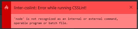 linter csslint error while running csslint · issue 293 · atomlinter linter csslint · github