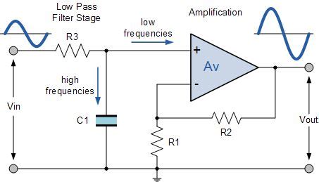 St Order Active Low Pass Filter Filters Audio Amplifier Circuit Diagram