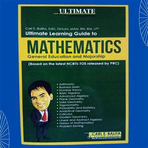 Book Mathematics Majorship Book Cbrc Let Reviewer 2023 Edition Lazada Ph
