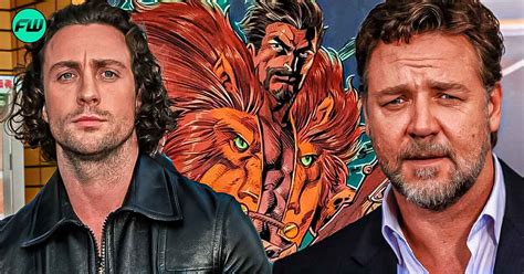 Russell Crowe Teases Kraven The Hunter Spider Man Spin Off With James Bond Candidate Aaron