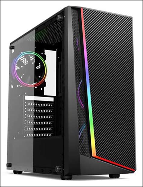 Frontier Trendsonic Roba Ro11a B W 1 Argb Fan Argb Strip In Front Tempered Glass Side