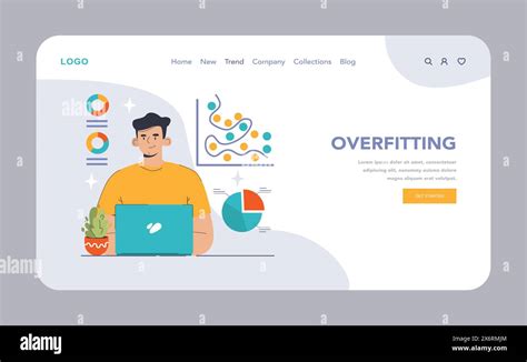 Overfitting In Data Analysis Concept Young Analyst Observes Intricate