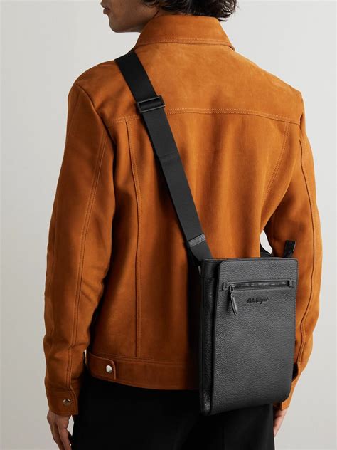 Salvatore Ferragamo Full Grain Leather Messenger Bag Salvatore Ferragamo