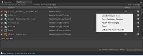 Unityp4 Perforce Integration For Unity Community Showcases Unity