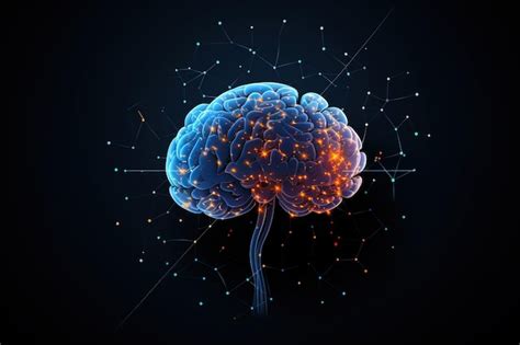 Premium Photo Neural Network Brain Activity Visualization Generative Ai