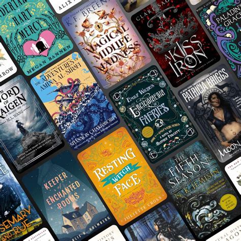 Popular Fantasy Books Fantasy Novel Collection Colorful Fantasy Book