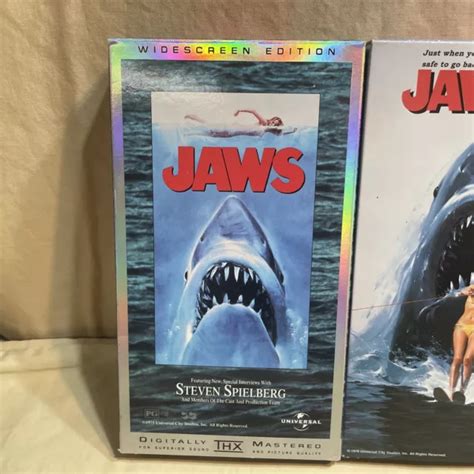 Jaws Vhs Lot Jaws Jaws 2 Jaws 3 Spielberg Horror Sequels £4807