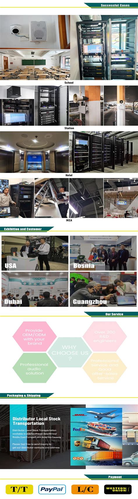 Dsppa Mini Classroom Dc 24v 1u 35w Class D Mixer Amplifier