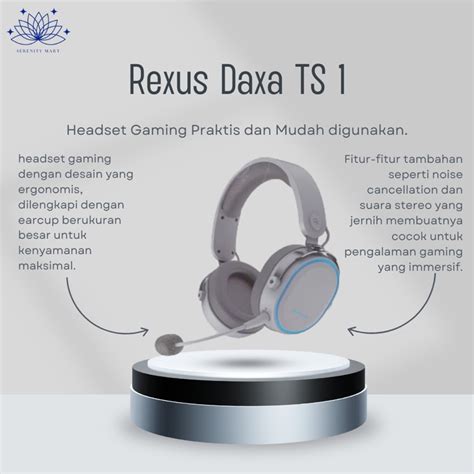 Jual Rexus Headset Gaming Wireless Daxa Ts 1 Whiteputih Shopee Indonesia