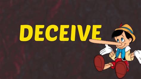 What Does Deceive Means Meanings And Definitions With Example In