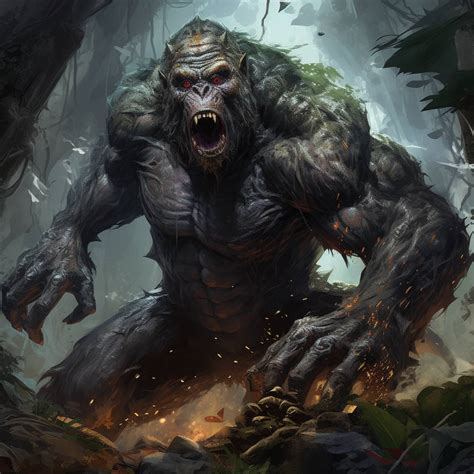 Gawart Gawart A Mutant Gorilla Mutating With An Al By Gawartstudio On