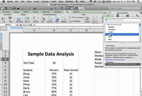 Using Excel To Analyze Student Data Youtube