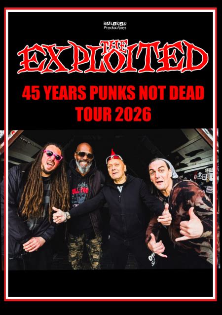 The Exploited 45 Years Punks Not Dead Gdynia Kupuj Bilety Online