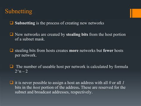 ipv4 addressing and subnetting pptx