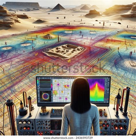 Ground Penetrating Radar Scans Beneath Giza Ai 生成图片2436593729 Shutterstock