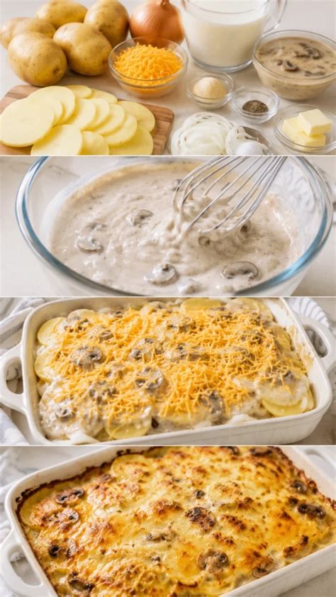 Best Creamy Scalloped Potatoes With Mushroom Soup Recipe