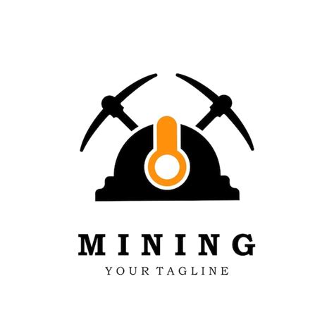 Premium Vector Mining Logo Vector Icon Illustration Design