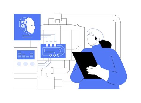 Premium Vector Aioptimized Predictive Maintenance Abstract Concept Vector Illustration