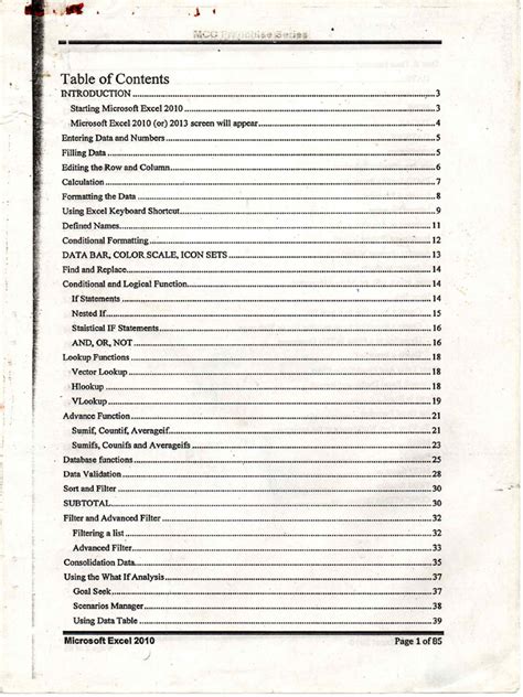 advanced excel pdf