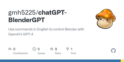 Github Gmh5225chatgpt Blendergpt Use Commands In English To Control Blender With Openais Gpt 4