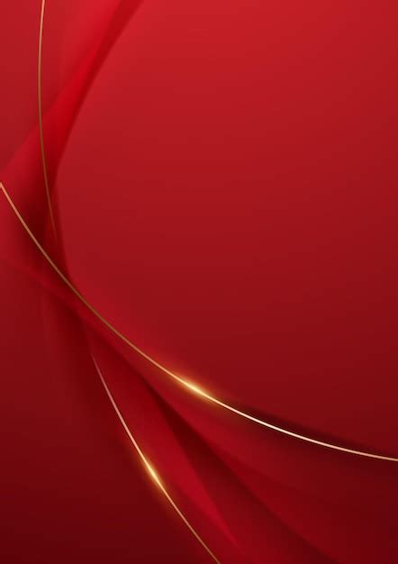 Абстрактный дизайн фона красный геометрический элемент дизайн современный Премиум вектор