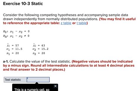 Solved Exercise Static Consider The Following Competing Chegg