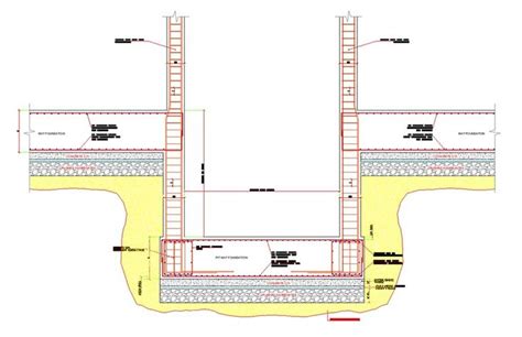 Elevator Shaft Pit Foundation Reinforcement Detail Concrete Stairs