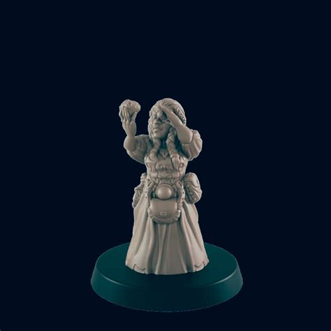 Dwarven Female Shopkeeper Ec3d Dnd Dwarf Female Villager