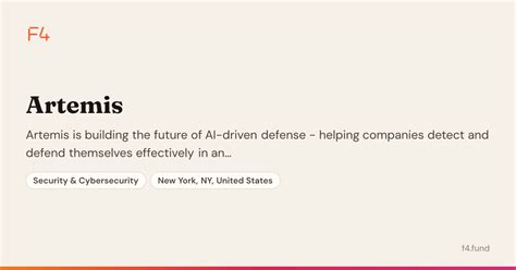 Artemis — Security And Cybersecurity F4