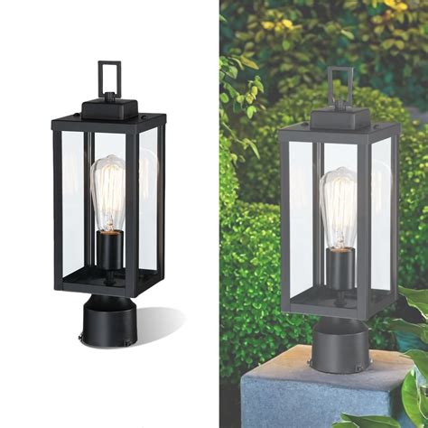 Wisbeam Outdoor Post Light Pole Lantern E26 Base 60w Max Metal