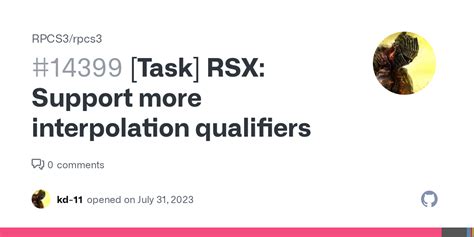 Task Rsx Support More Interpolation Qualifiers · Issue 14399 · Rpcs3rpcs3 · Github