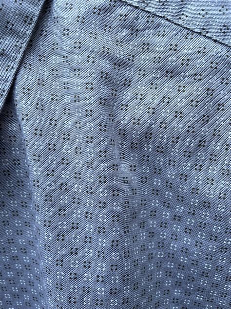 Barena Venezia Mens Shirt Ls Pattern Grey Size 48 Medium Casual Smart