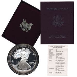 1986 First Year Silver Eagle Proof