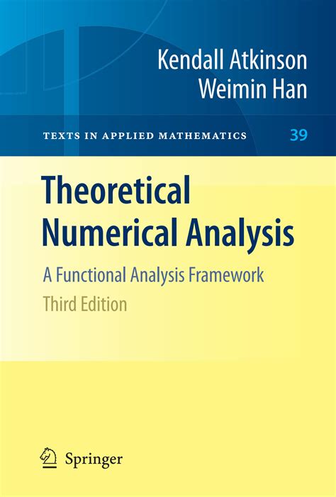 solution theoretical numerical analysis a functional analysis