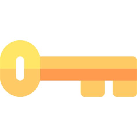 Key Basic Rounded Flat Icon