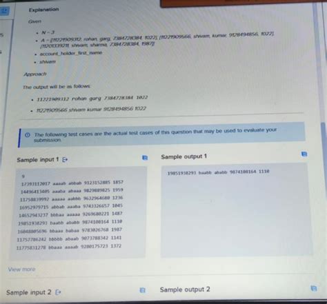Solved Note Use This Input Format If You Are Testing Chegg Com