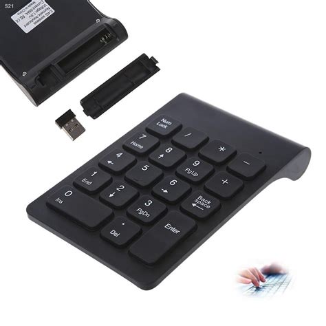 portable 2 4g wireless digital keyboard usb number pad 18 keys numeric keypad shopee thailand