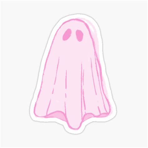 Pink Ghost Sticker For Sale By Ogdickey Redbubble