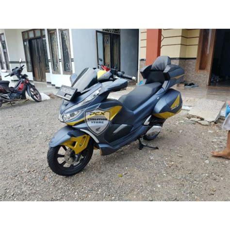 Jual Modifikasi Pcx Lokal Model Goldwing Warna Matte Brown Shopee Indonesia