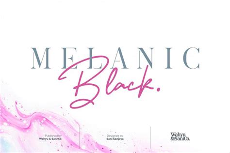 melanic black font duo all free fonts