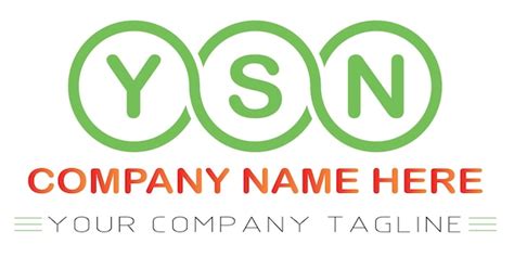 Premium Vector Ysn Letter Logo Design