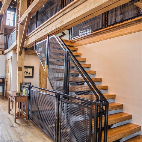 Wire Mesh Stair Railing Interior Expanded Metal Railing Used Indoor